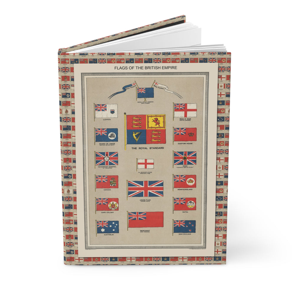Vintage Flags Chart Hardcover Journal — Matte Travel Notebook ...